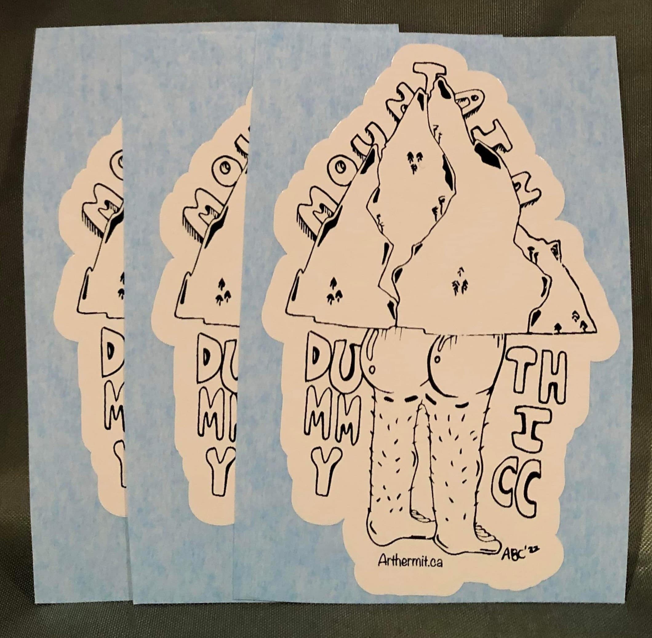 Dummy Thicc Mountain Sticker - Art Hermit